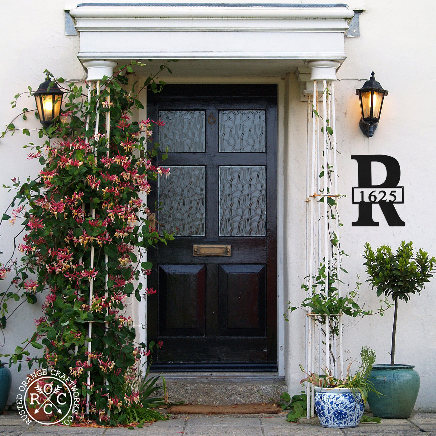 Bentley Address Monogram - 2 Sizes - Custom Metal Address Numbers for ...