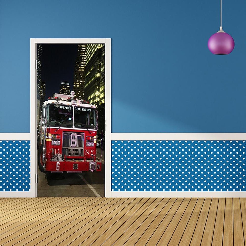 Firefighter Party Decorations | Fire Truck Room Decor — DoorFoto